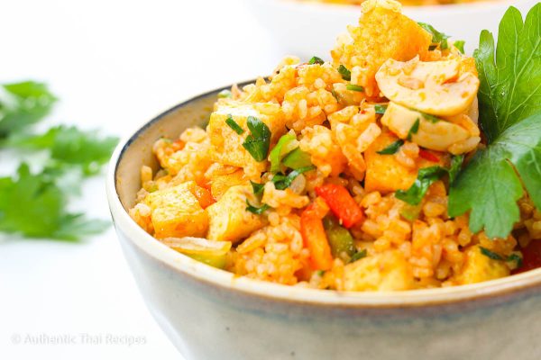 Tom Yum Fried Rice - Authentic Thai Recipes